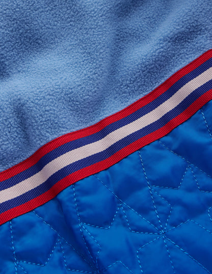 Fleece Lined Padded Coat-College Navy Colourblock | Boden AU