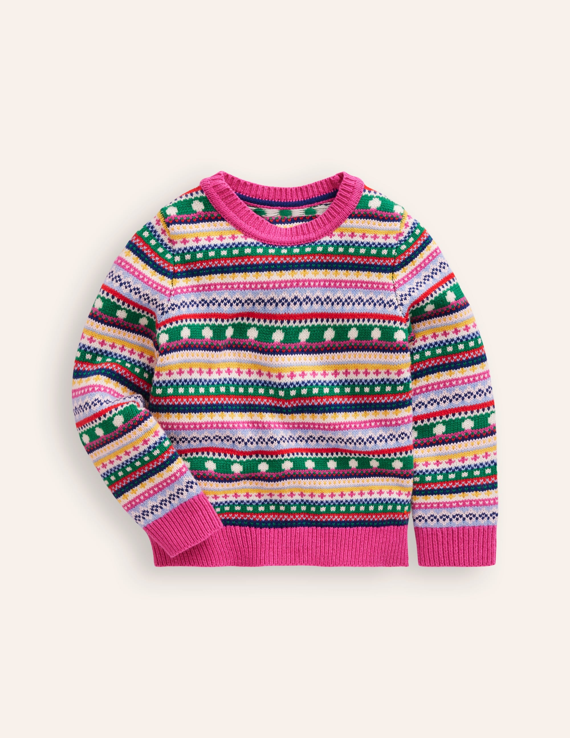 Eleanor Fair Isle Jumper-Multi Texture | Boden UK