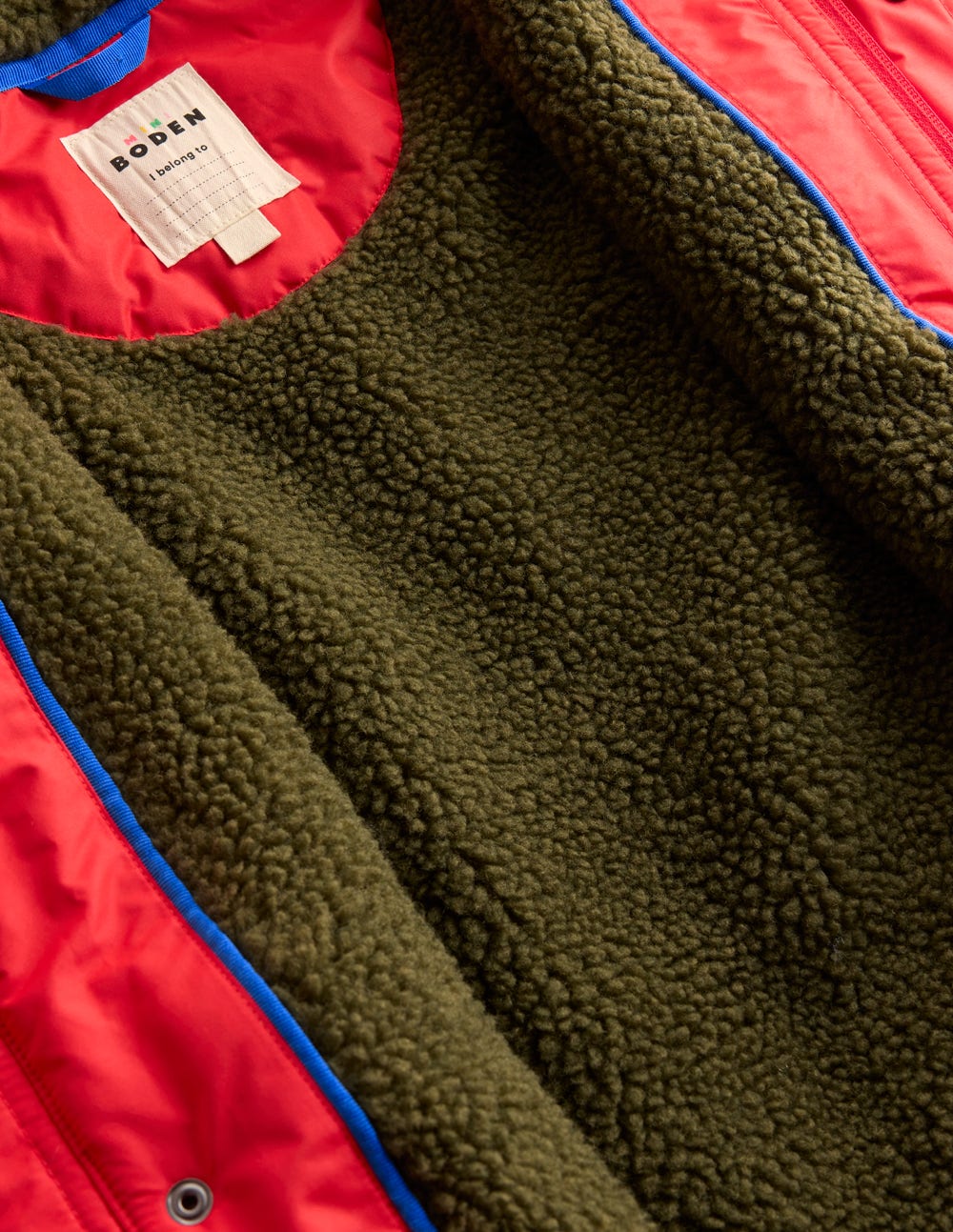 Borg Lined Anorak-Red | Boden UK