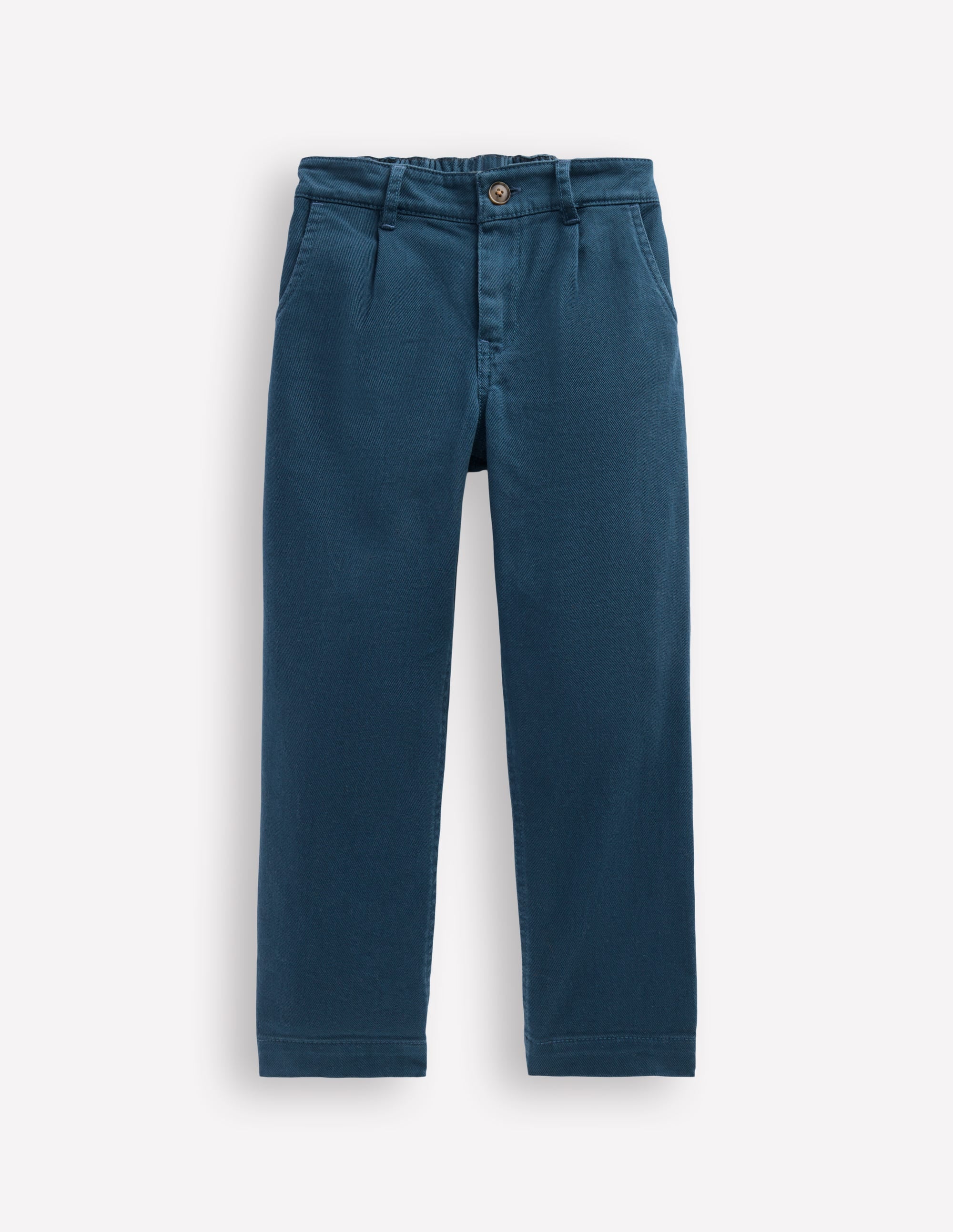 Everyday Straight Leg Trousers-Blueberry Pie Twill | Boden UK
