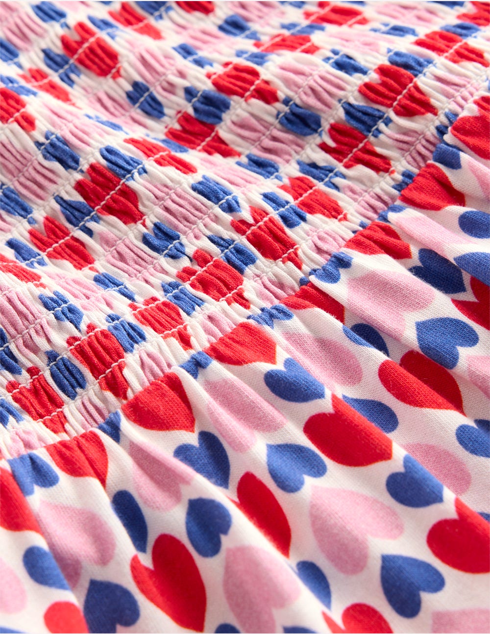 Aurora Long Sleeve Dress-Poppy Red Geo Heart | Boden UK