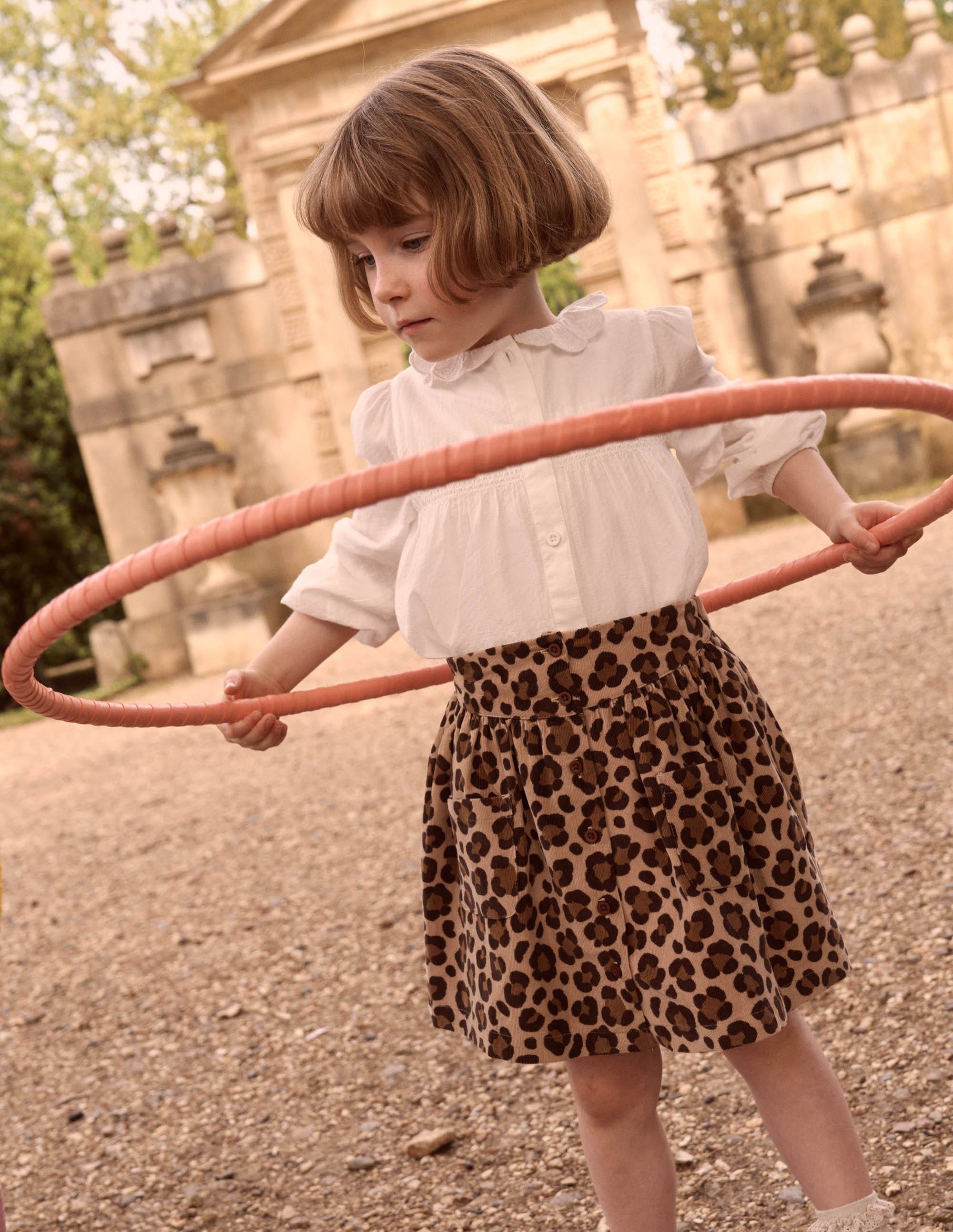 Button-through Mini Skirt-Leopard Print | Boden UK