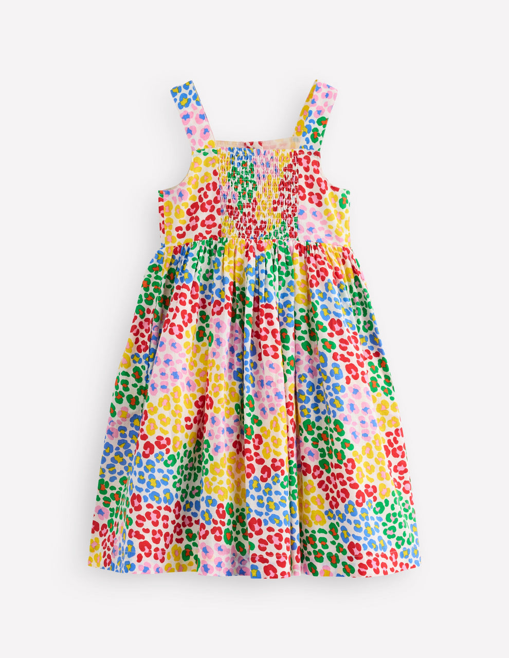 Remy Button Through Dress-Multi Rainbow Leopard | Boden AU