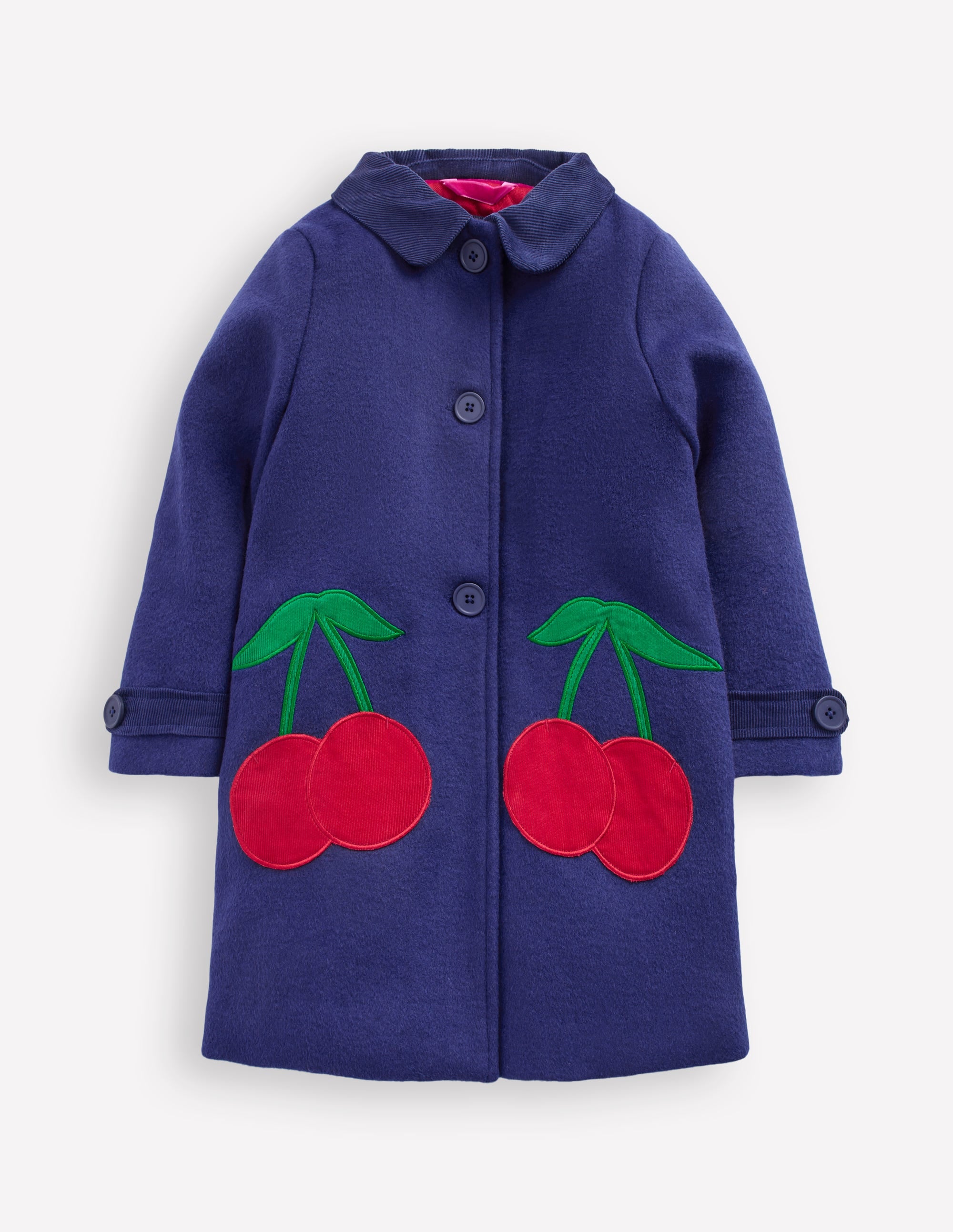Wow Smart Coat-Starboard Blue Cherry Rainbow | Boden UK