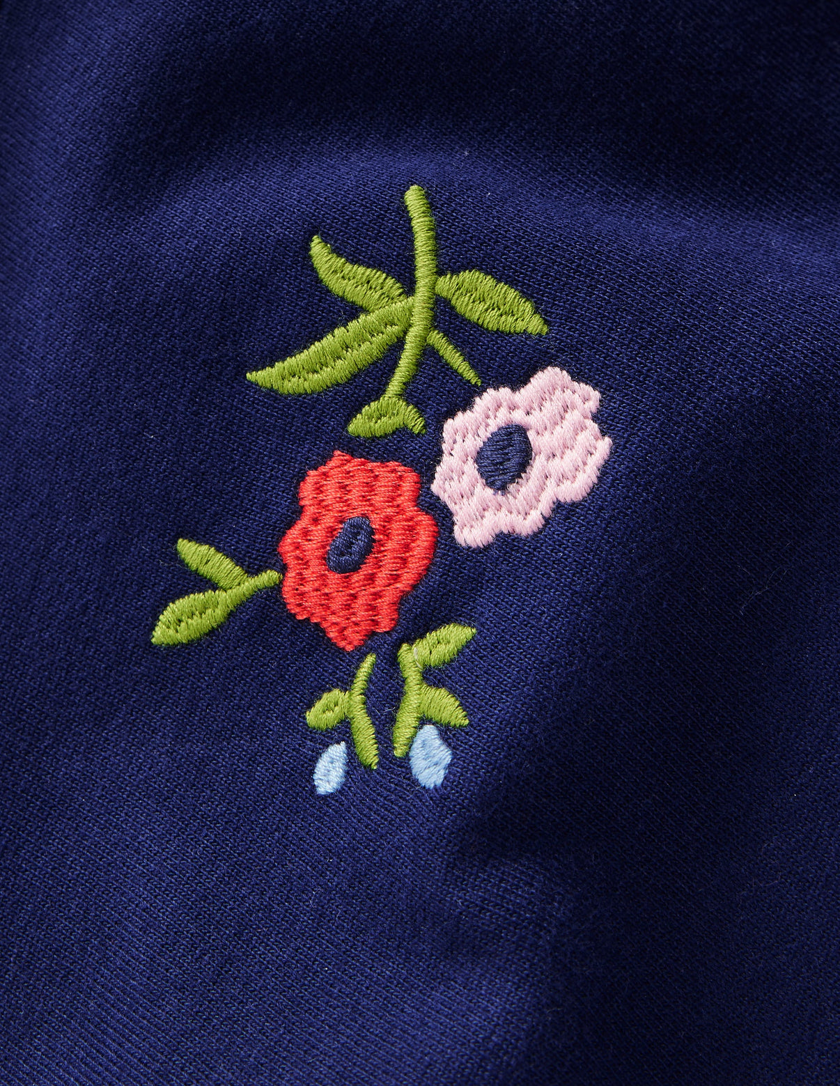 Embroidered Tunic Set-College Navy Embroidery | Boden UK