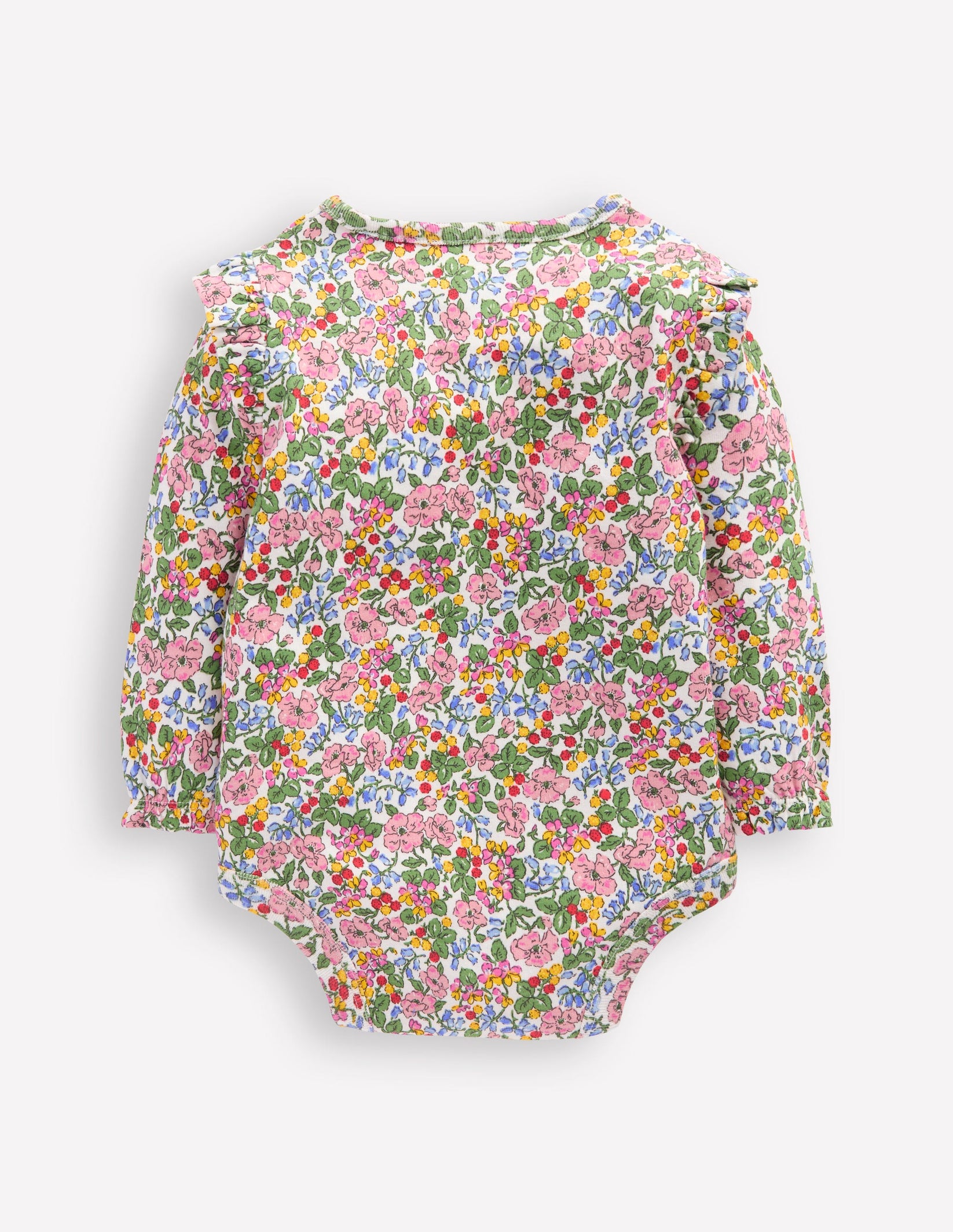 Frill Shoulder Body-Soft Ivory Berry Floral | Boden UK