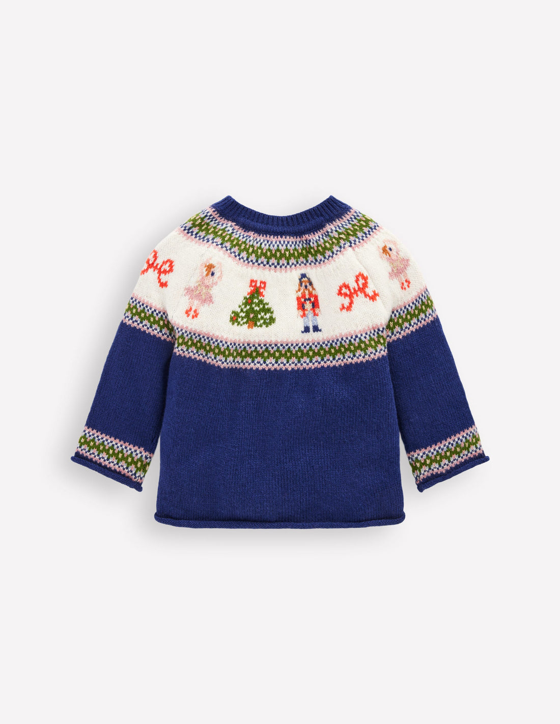 Edie Fair Isle Cardigan-College Navy Nutcracker | Boden UK
