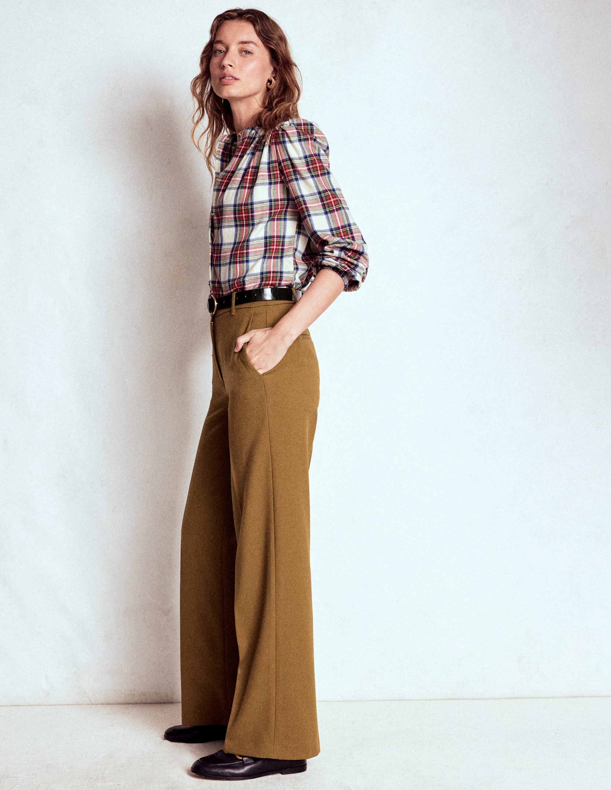 Belgravia Tailored Trousers-Tobacco | Boden UK