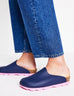 Lyla Colour Block Clogs-Navy/Soft Pink | Boden UK