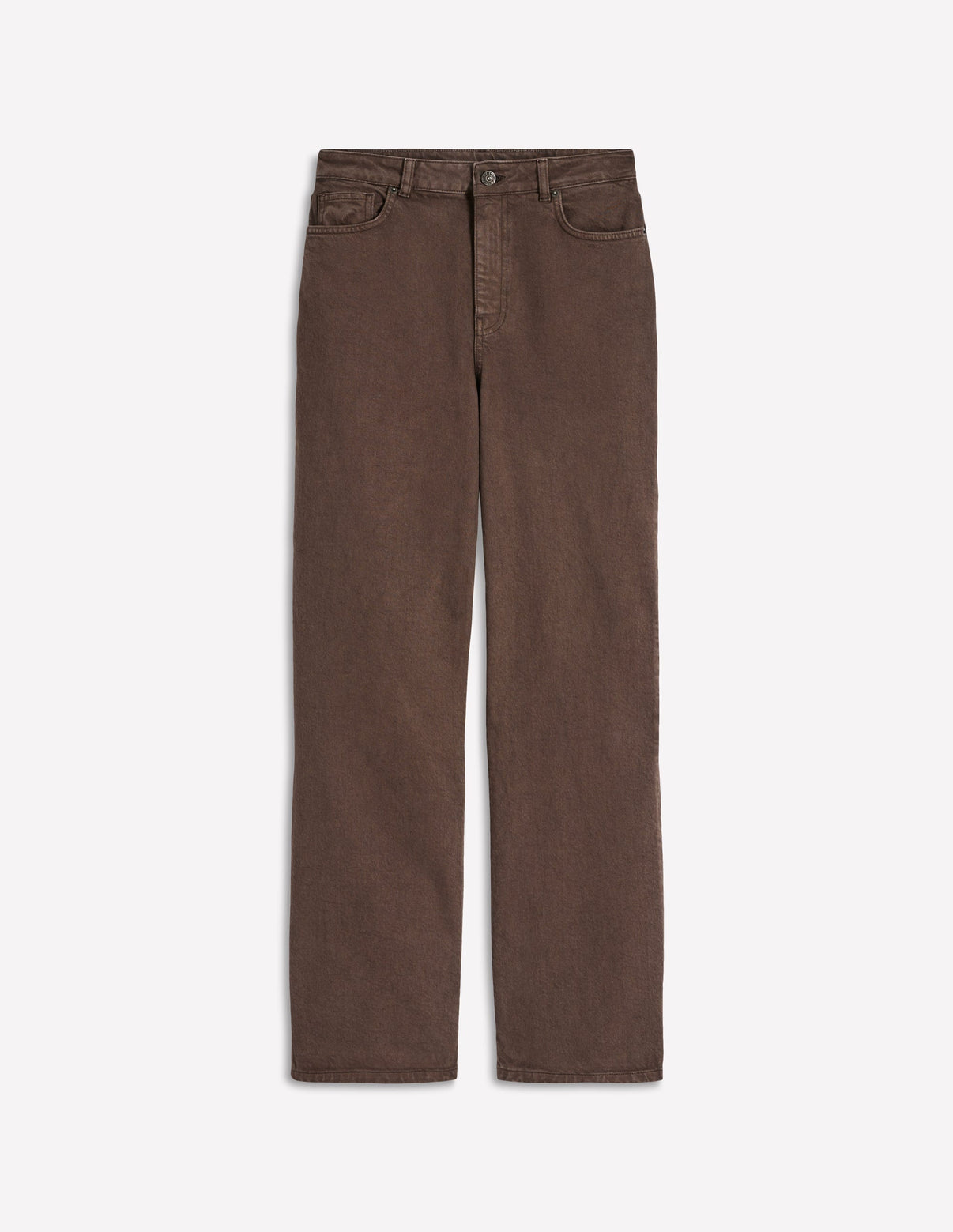 High Rise Column Leg Jeans-Chocolate Brown | Boden UK