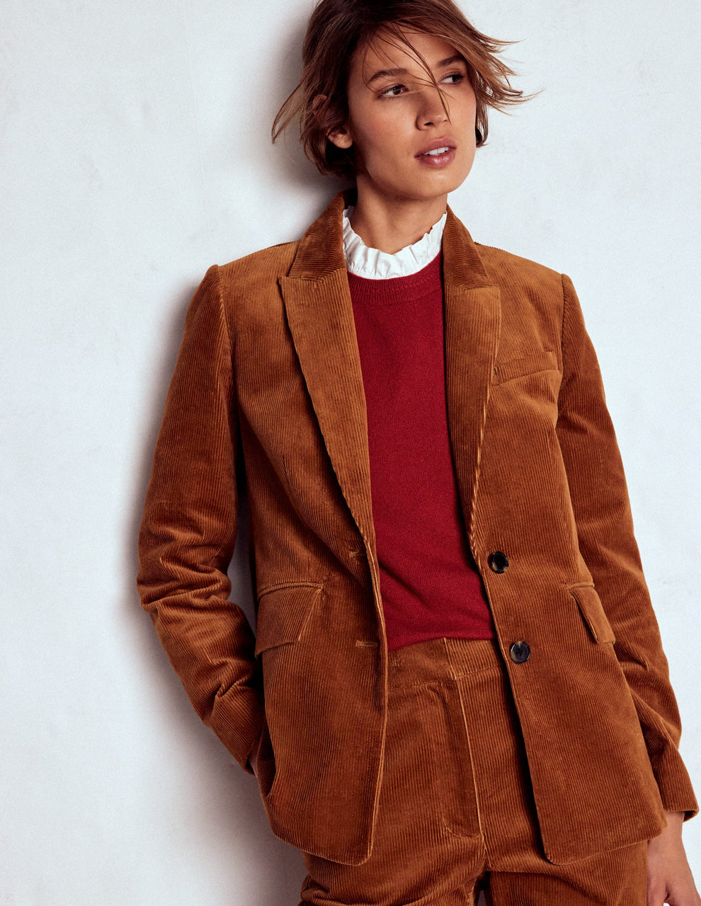 Stamford Cord Blazer-Ginger | Boden UK
