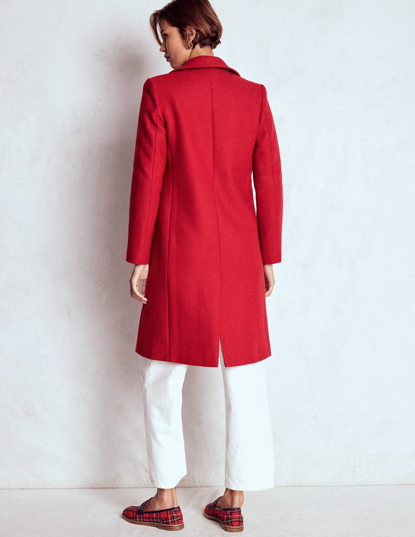 Newport Wool Coat-Cranberry Red | Boden UK