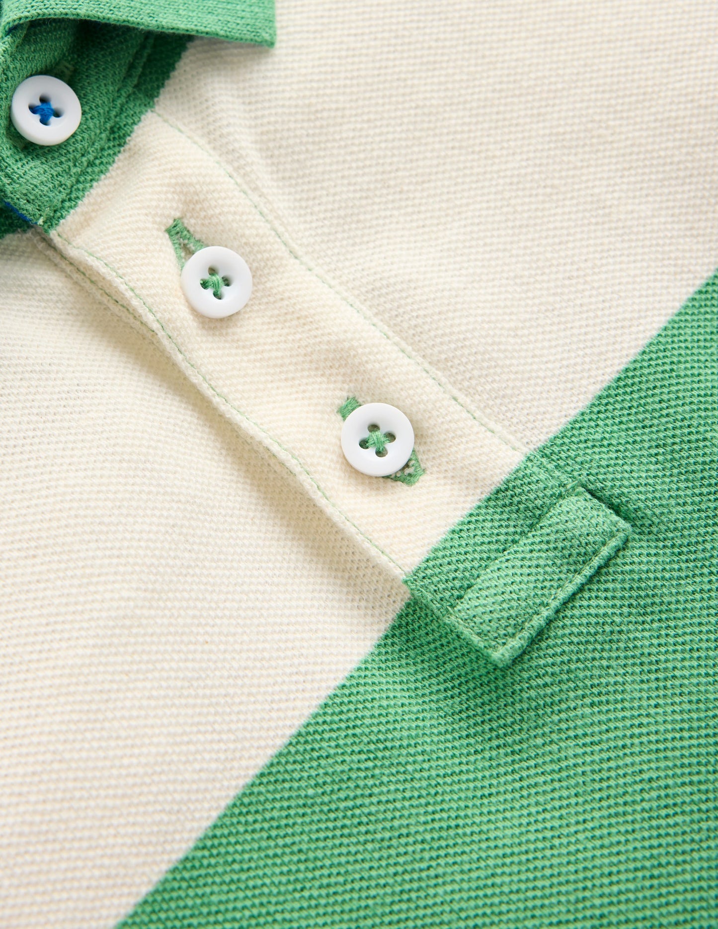 Piqué Polo Shirt-MING GREEN / COCONUT MILK | Boden UK