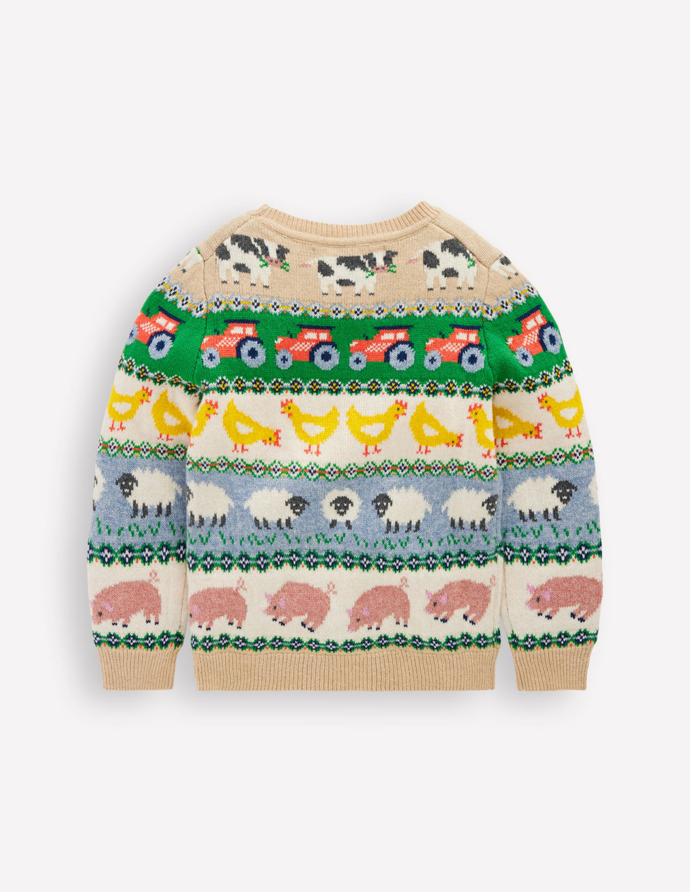 Fair Isle Jumper-Farm Animals | Boden UK