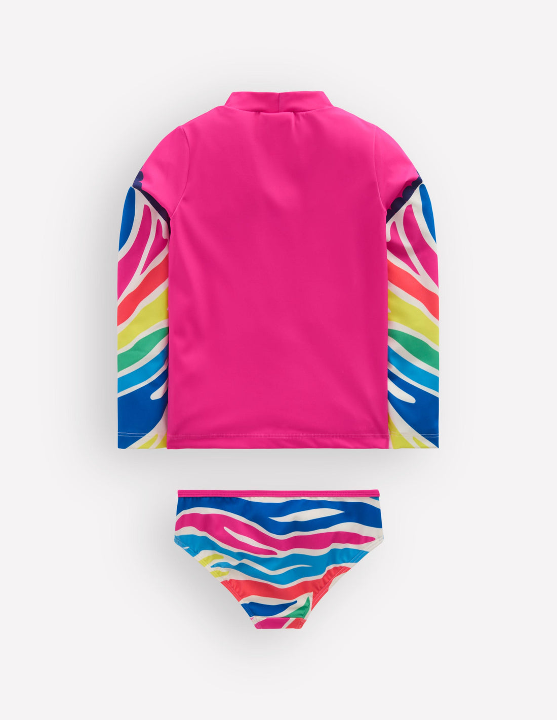 Appliqué Rash Vest Set-Raspberry Pink Zebra | Boden UK