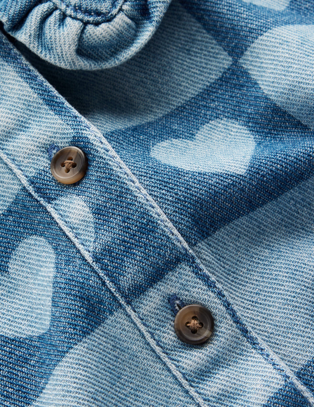 Pretty Shirt Dress-Denim Heart Stamp | Boden UK