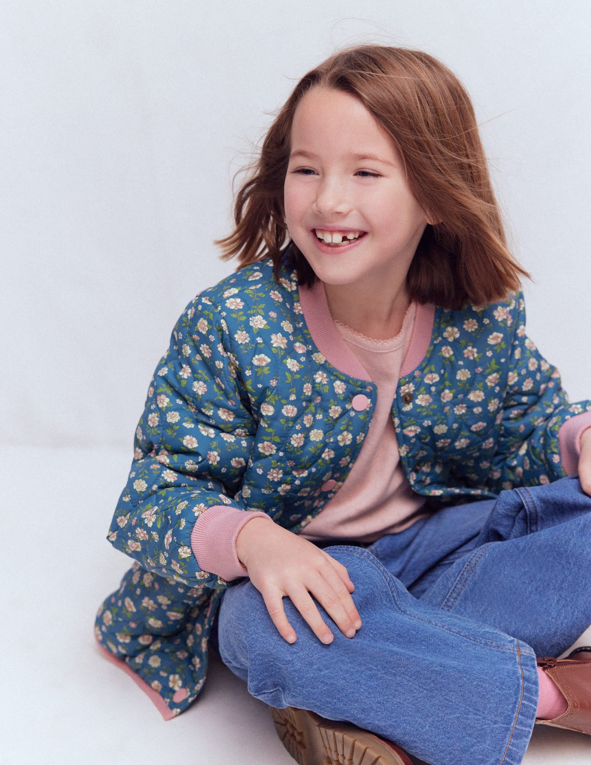 Fun Bomber Jacket-Borg Blue Floral | Boden UK