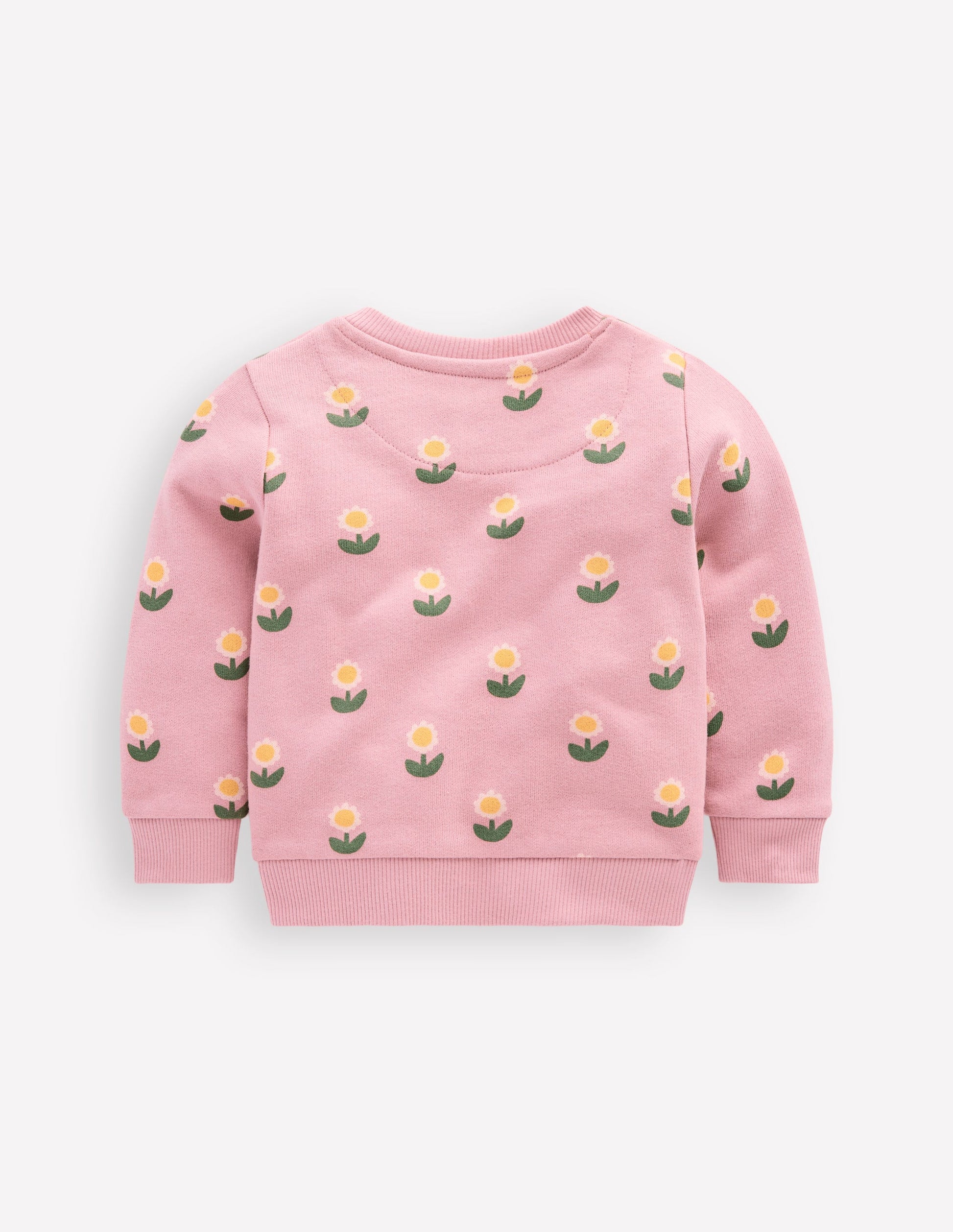 Printed Sweatshirt-Vintage Pink Daisy Stamp | Boden AU