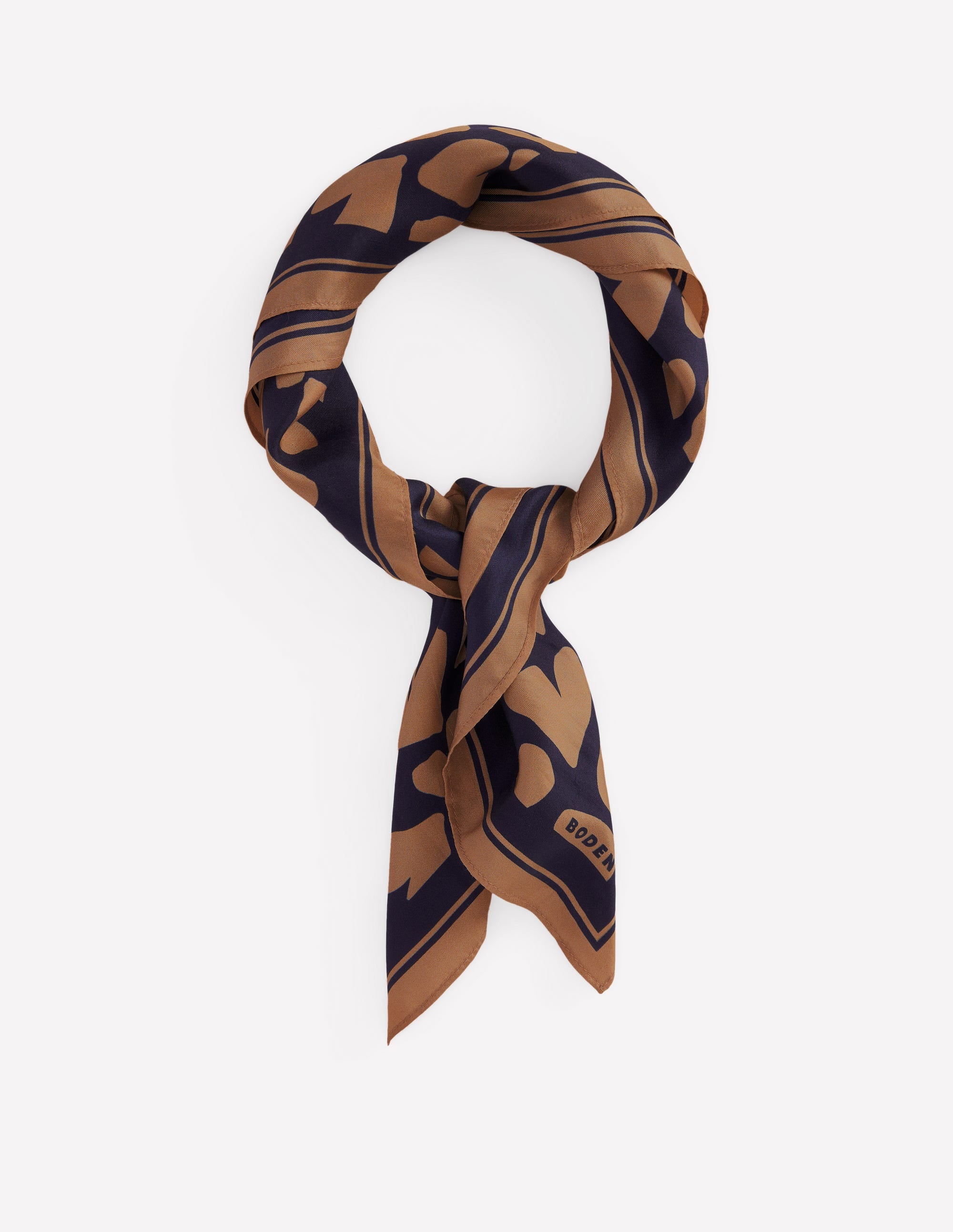 Elisabeth Silk Square Scarf-Heart Scatter | Boden UK