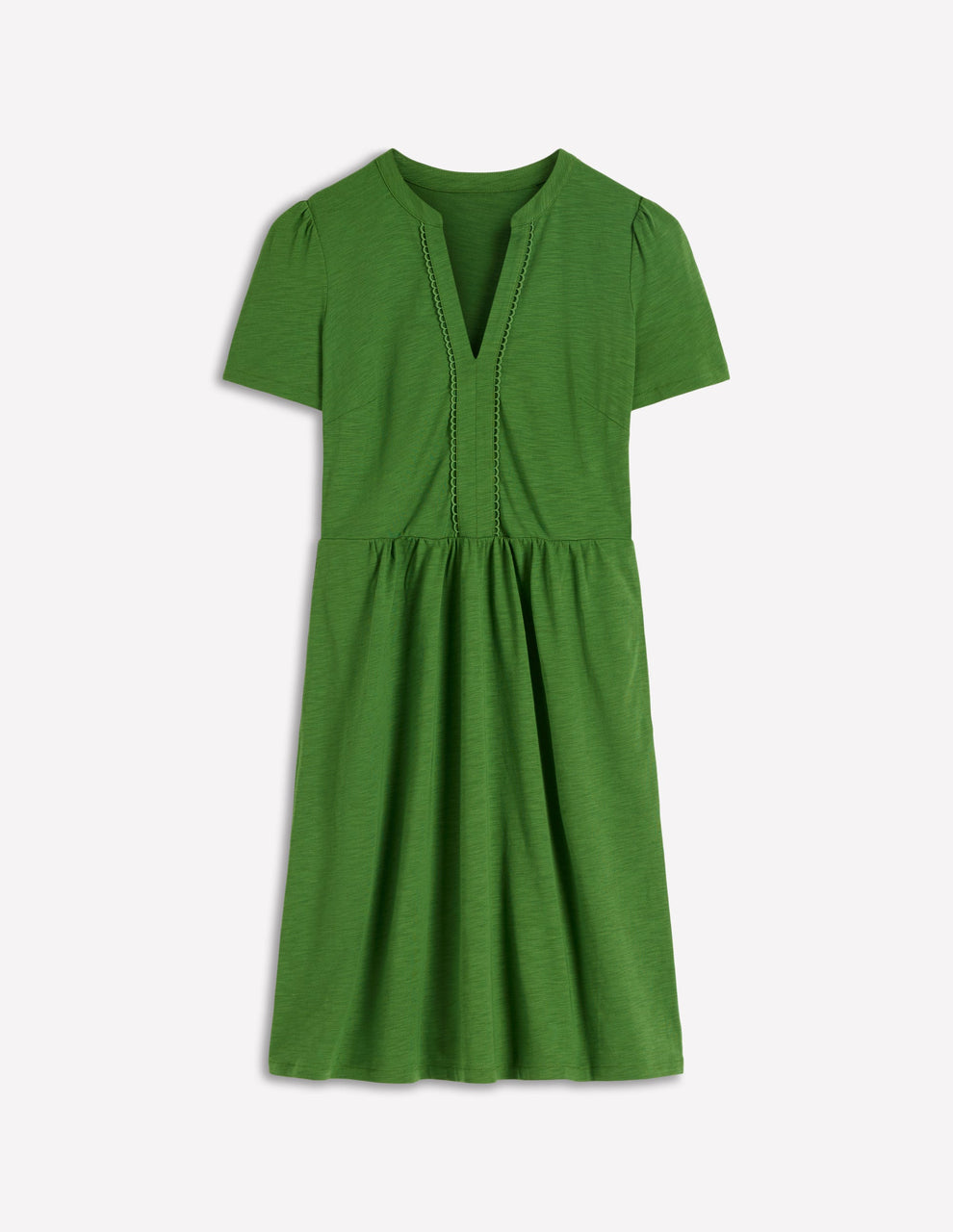 Naomi Short Sleeve Dress-Promenade Green | Boden UK