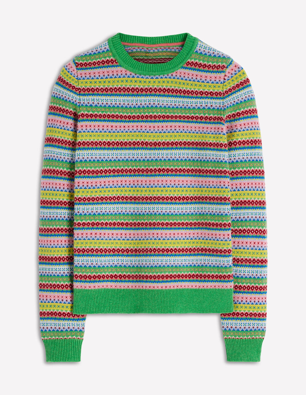 Edie Fair Isle Jumper-Multi, Heritage Geo | Boden UK