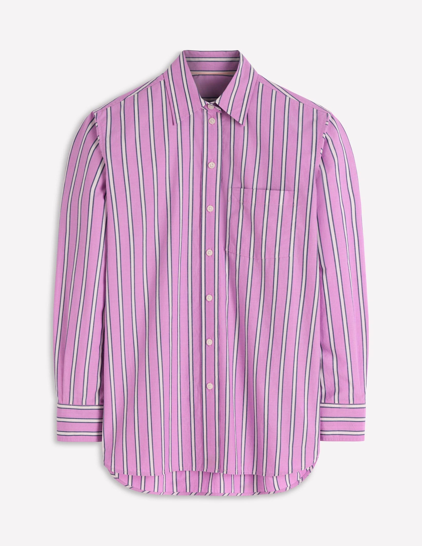 Sadie Relaxed Cotton Shirt-Multi Stripe | Boden UK