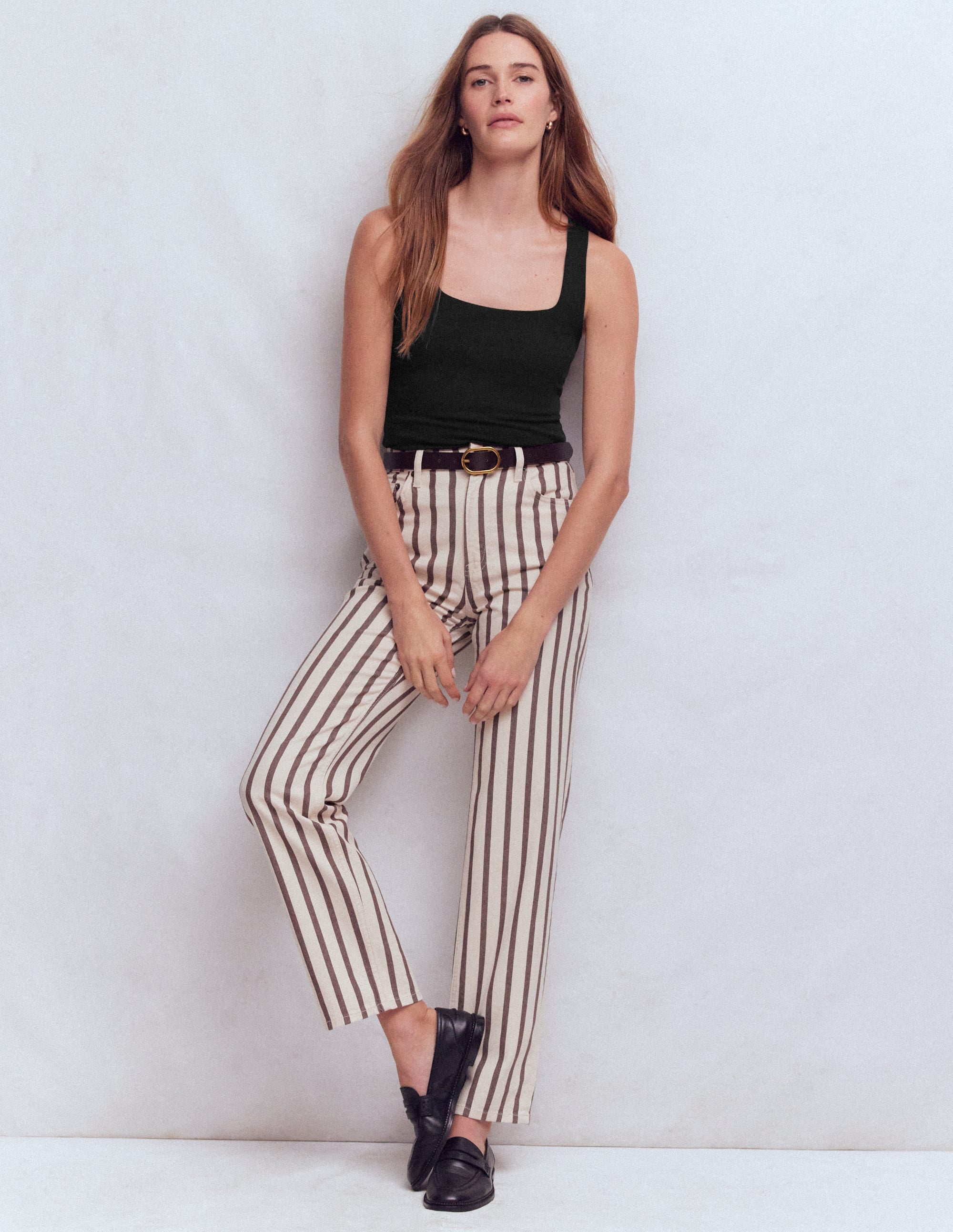Brooke Double Layer Vest-Black | Boden UK