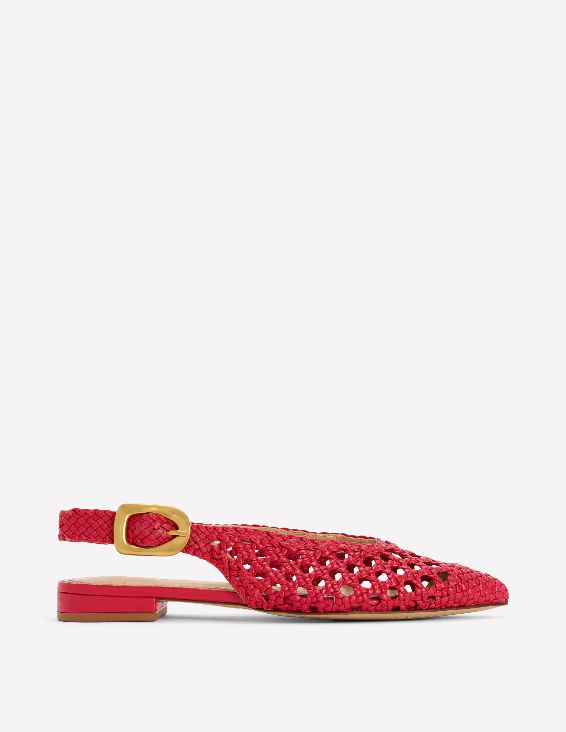 High Cut Flat Point-Red Weave | Boden UK
